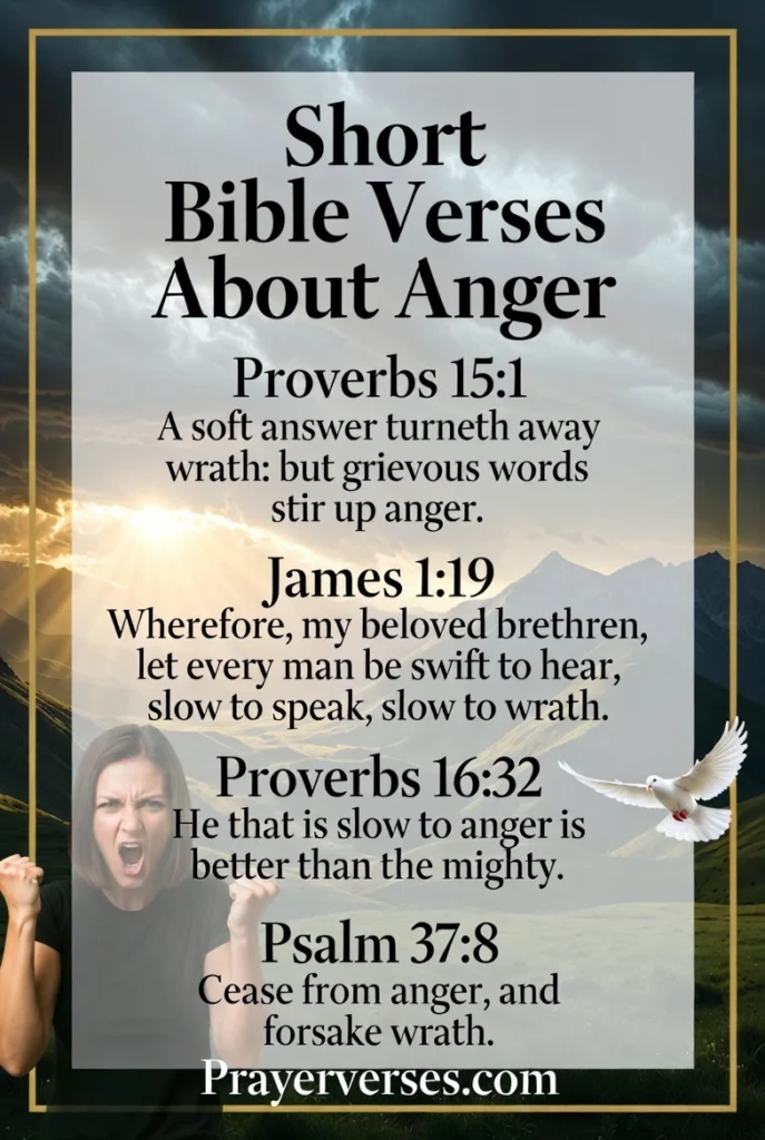 50+ Powerful Bible Verses About Anger (KJV) | Prayer Verses